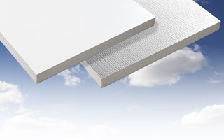 Opskummet PVC plade wood embos UDG